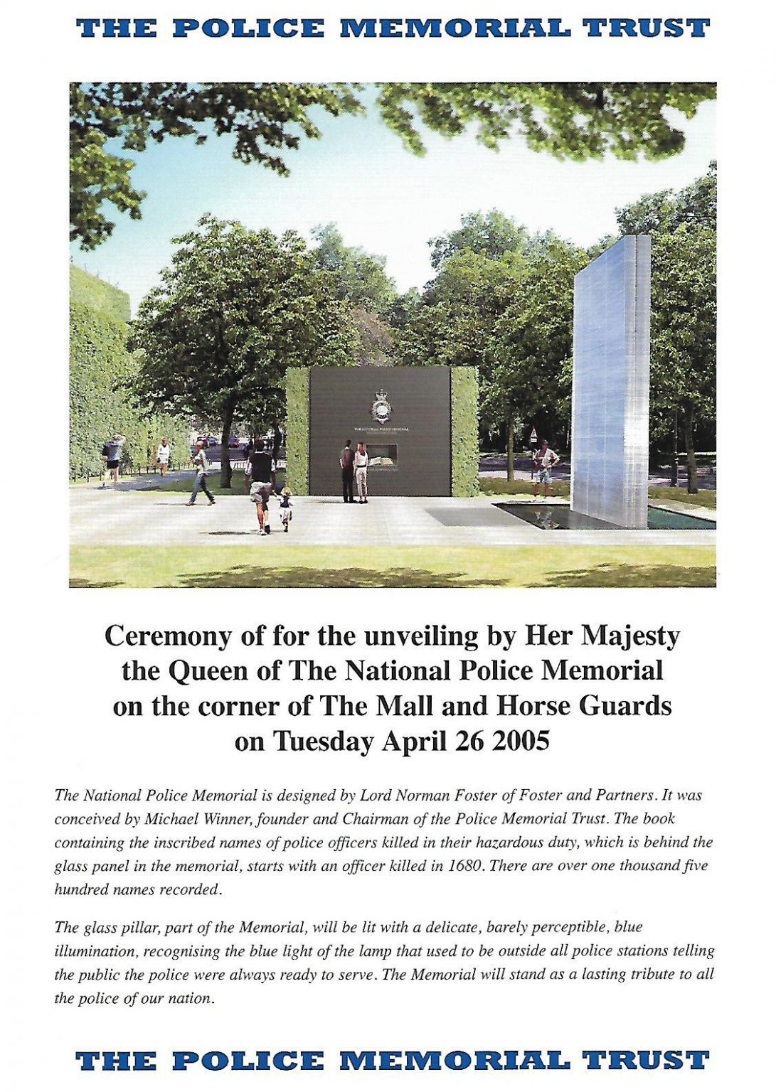 The National Police Memorial - The Police Memorial Trust